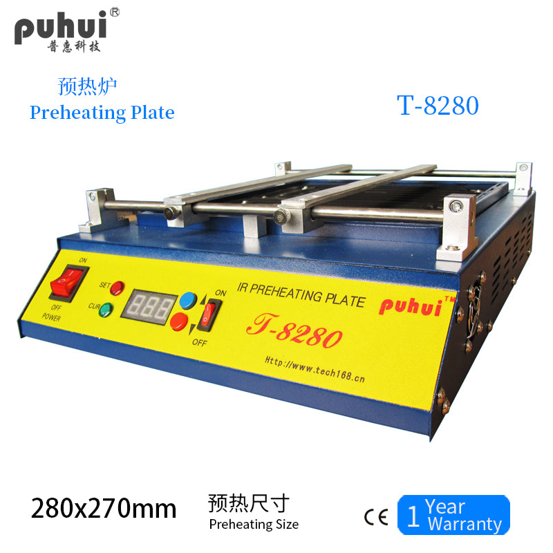 Chips Preheating Plate T-8280 With 280*270mm Work Size – Puhui Electric ...